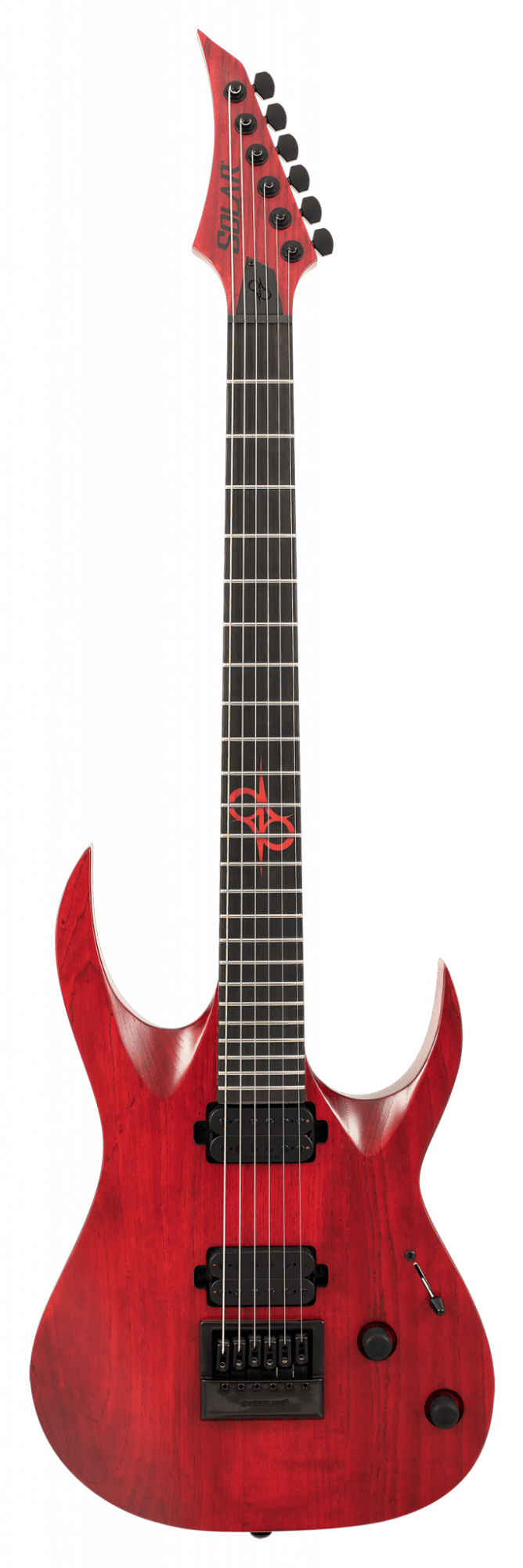 Solar A1.6ROP+ Electric Guitar - Blood Red Open Pore Matte (LIMITED ...