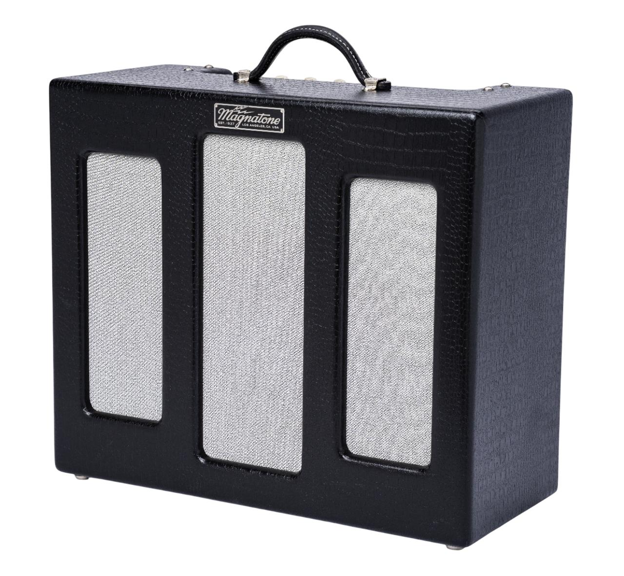 Magnatone Varsity Reverb 15w Handwired 1x12" Combo - Cathedral Black
