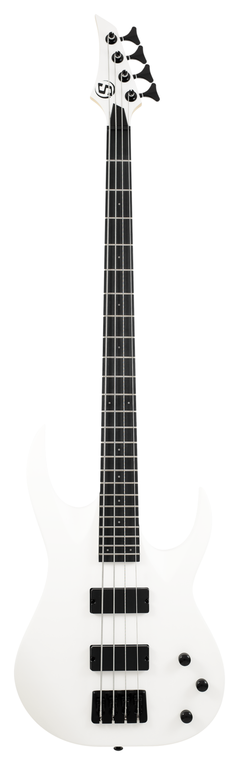 S by Solar AB4.4W 4-String Electric Bass - White Matte | Better Music