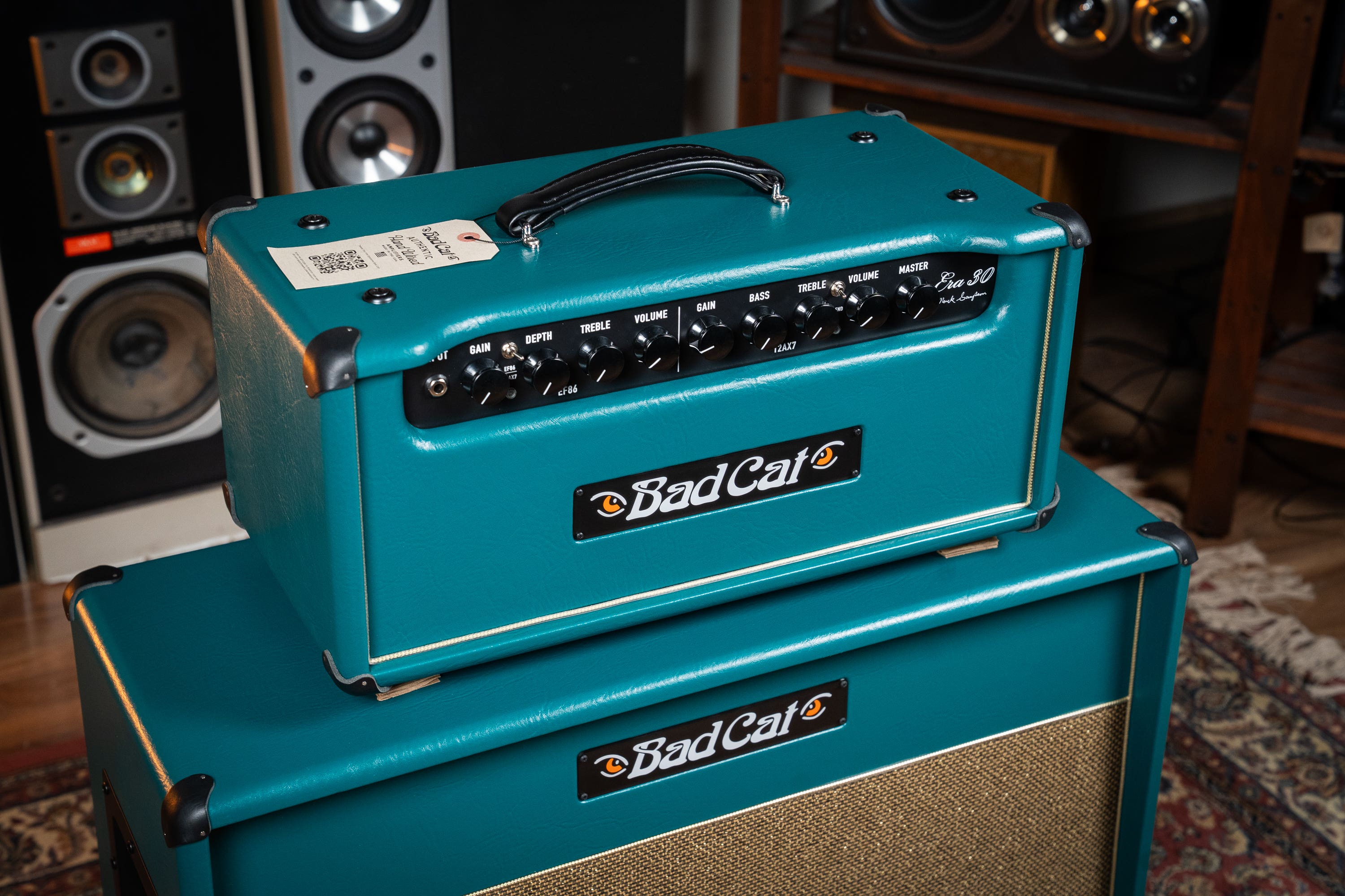 Bad Cat CUSTOM Era 30 Hand-wired Amp Head - Antique Green / Gold Pipin