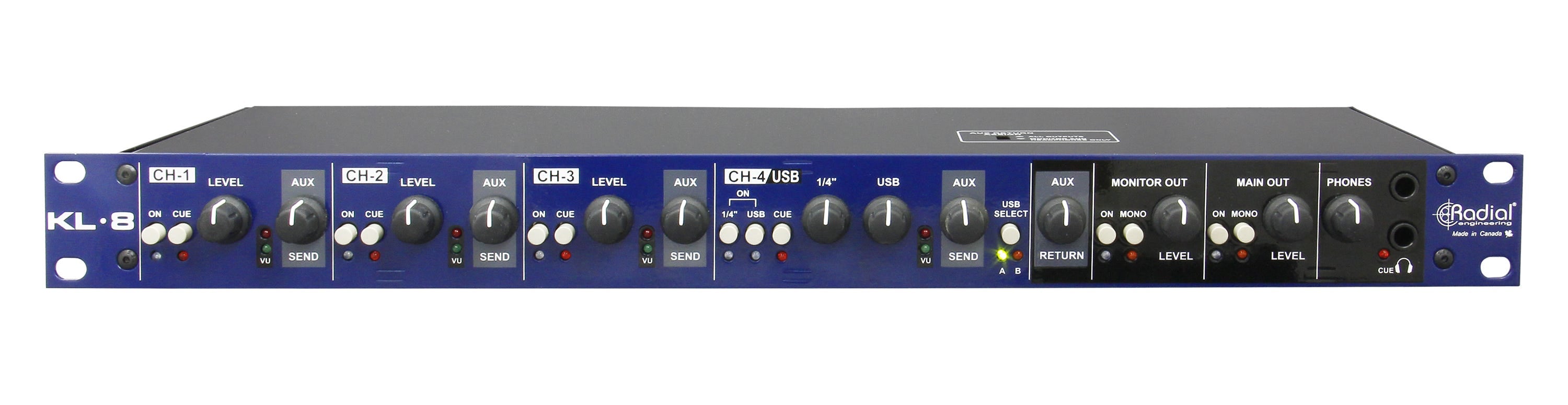 Radial KL-8 Rackmount Keyboard Mixer | Better Music