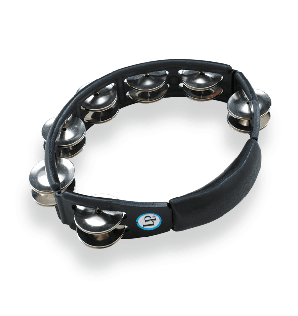 Latin Percussion LP Cyclops Handheld Tambourine - Black - Steel (LP150