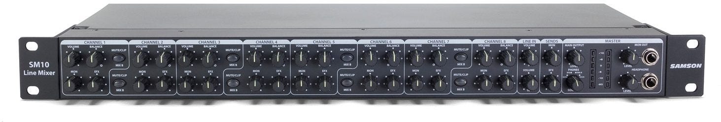 Samson SM10 Rackmount Line Mixer | Better Music